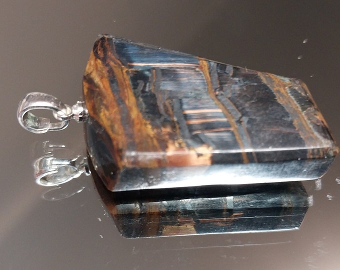 Very Rare Marra Mamba Tiger Eye Cabochon. Midnight Blue & Copper Red ...