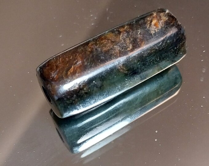 Hand Carved Canadian Vulcan Nephrite Jade Bead. - Etsy