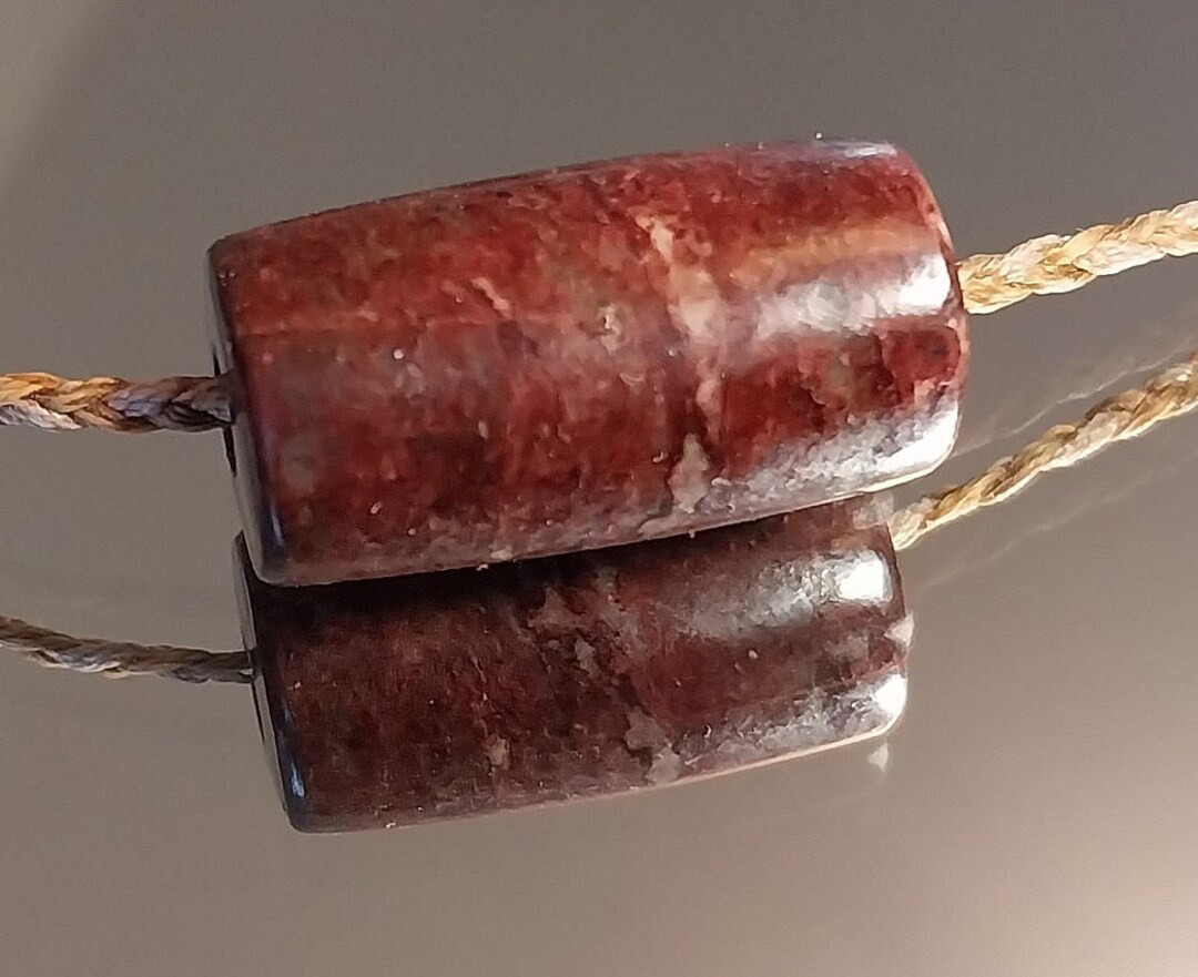 Hand Carved Kitimat River Thulite Bead. - Etsy