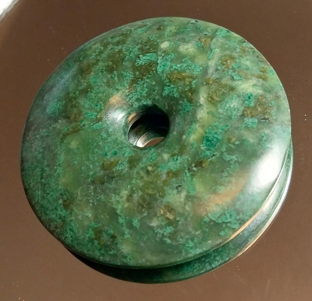 Hand Carved Cassiar Nephrite Jade Pi-disc Pendant. - Etsy Canada