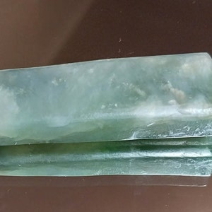 Hand Carved Chatoyant Nephrite Jade Pendant. 925 Sterling Silver Bail ...