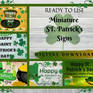 NEW St. Patrick's Day Digital Downloadable Miniature - Etsy