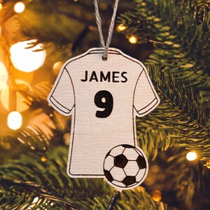 Personalised Football Shirt Christmas Decoration,football Bauble ...