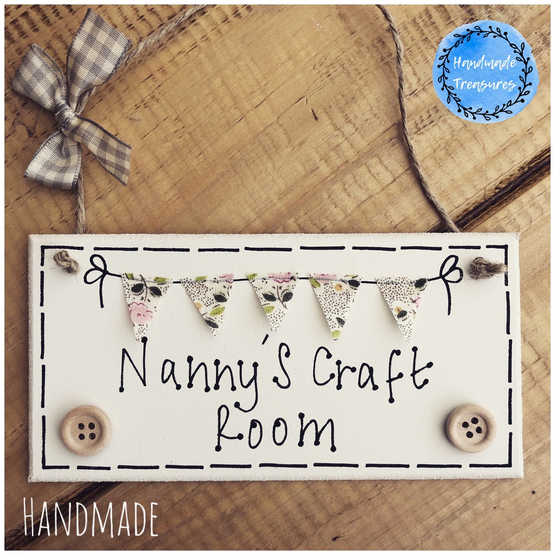 Craft Room Sign Door Plaque Personalised Christmas Gift Wood | Etsy