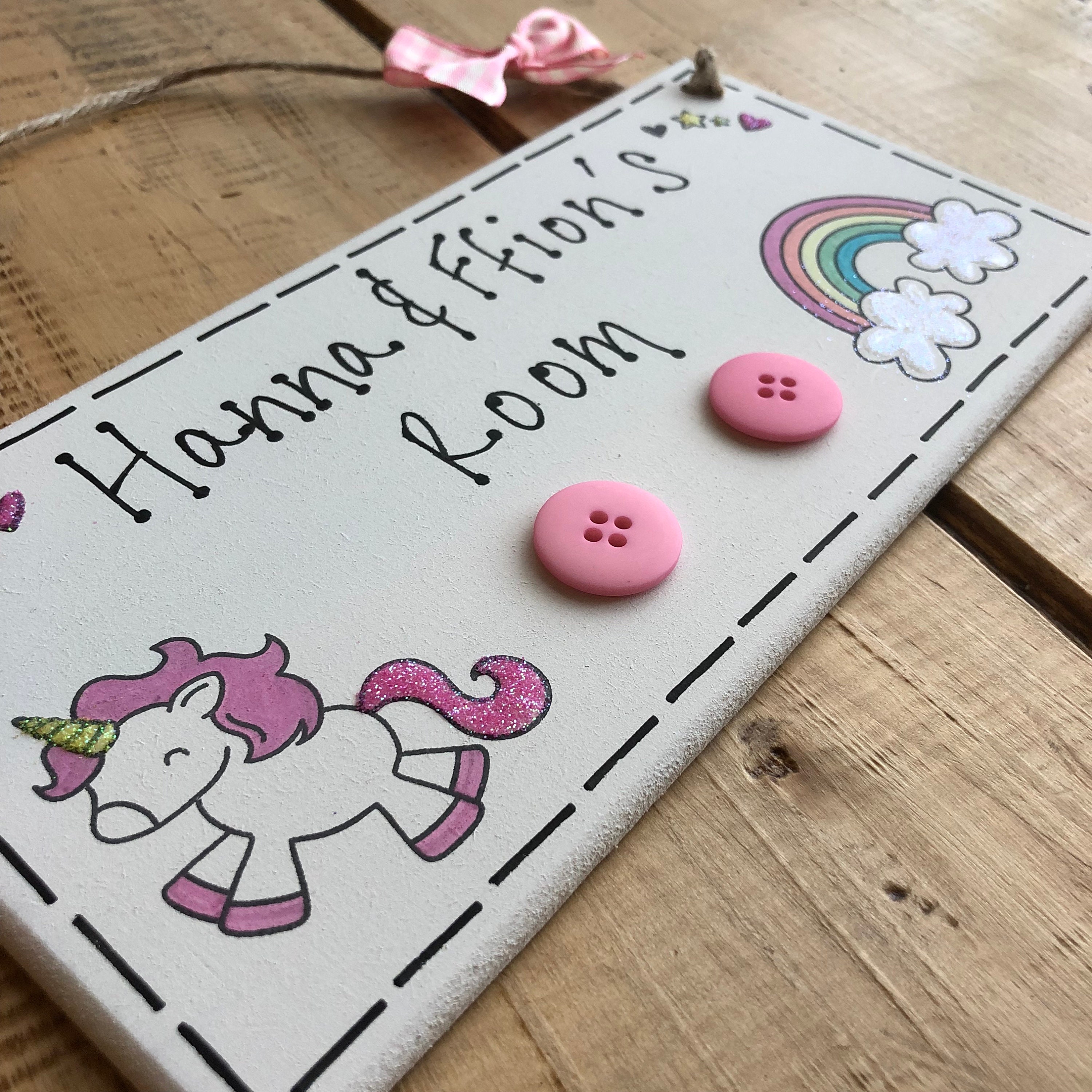 Girls Bedroom Decor Door Sign Personalised Name Playroom Door | Etsy UK