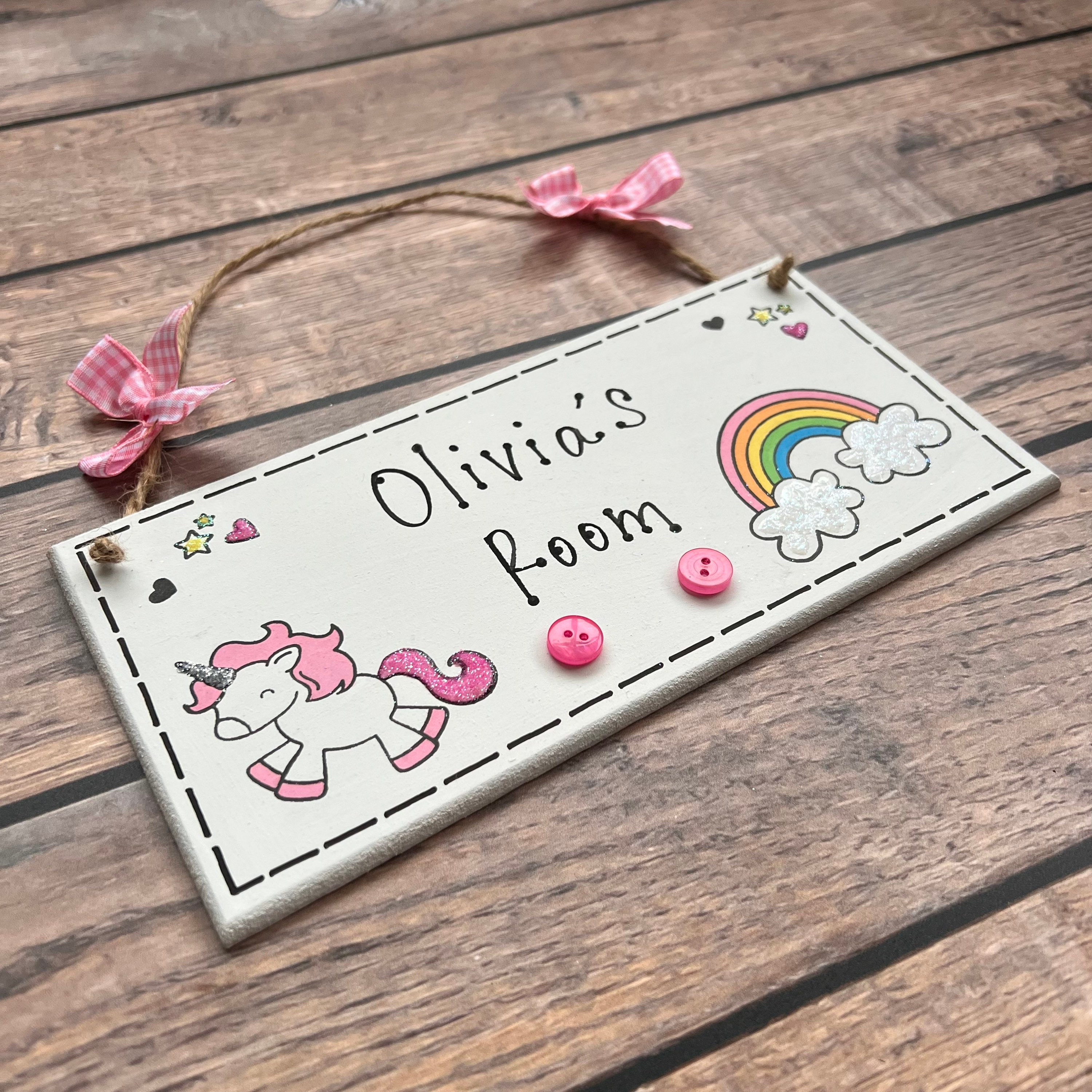 Girls Bedroom Decor Door Sign Personalised Name Playroom Door - Etsy UK
