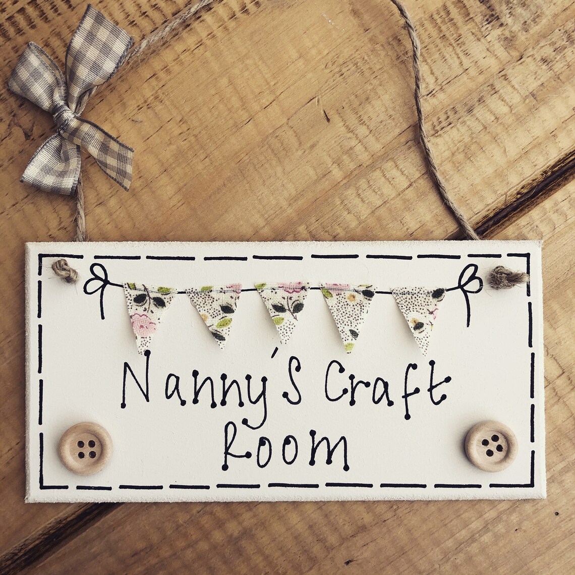 Craft Room Sign Door Plaque Personalised Christmas Gift Wood | Etsy