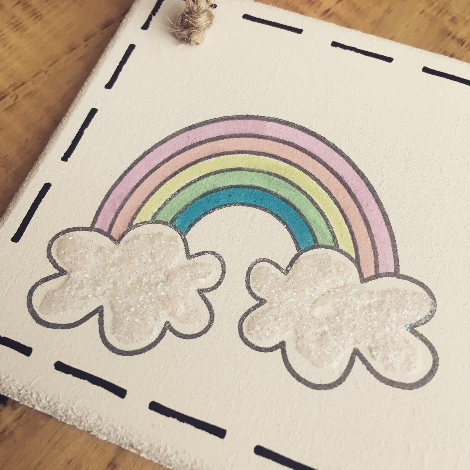 Stay Safe Rainbow Gifts Plaque Sign Children's Name | Etsy