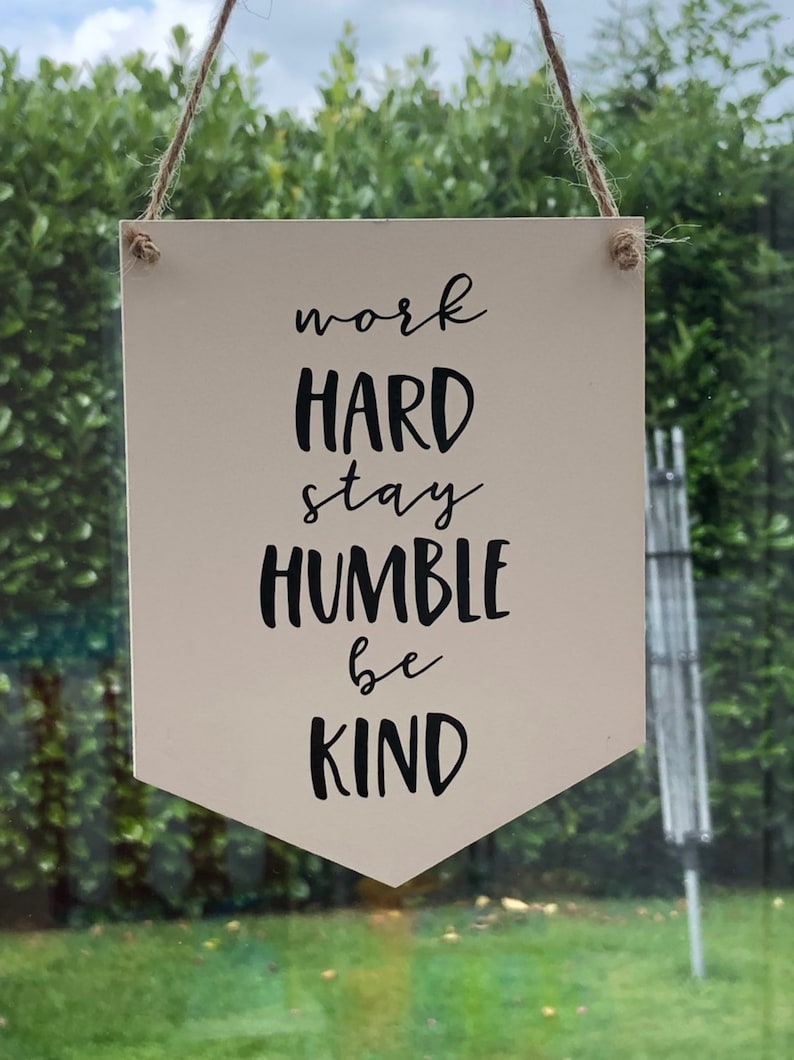 Positive Quote Sign Plaque Decor Gift Hanging Flag Playroom | Etsy