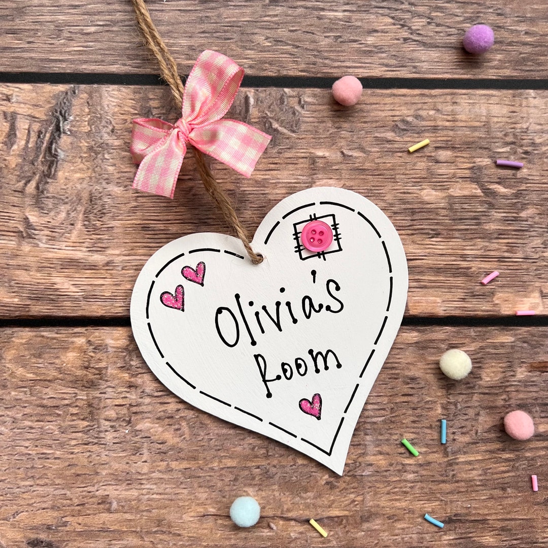 Personalised Girls Door Sign,girls Name Sign,girls Bedroom Decor,custom ...