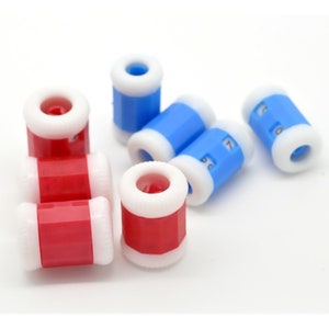 2 X Knitting Crochet Row Counter Stitch Tally Large / Small Fits on the ...