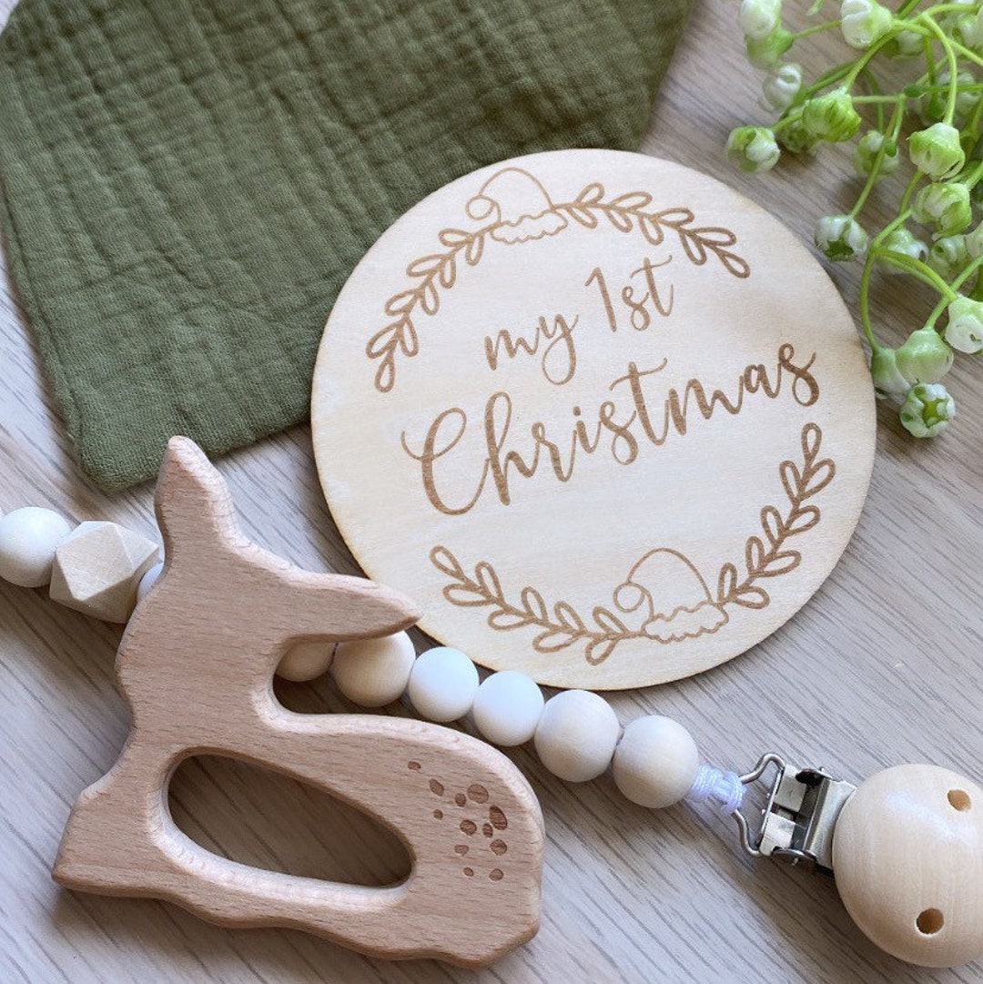 My First Christmas Sign | Christmas Photo Prop | Christmas Wooden ...
