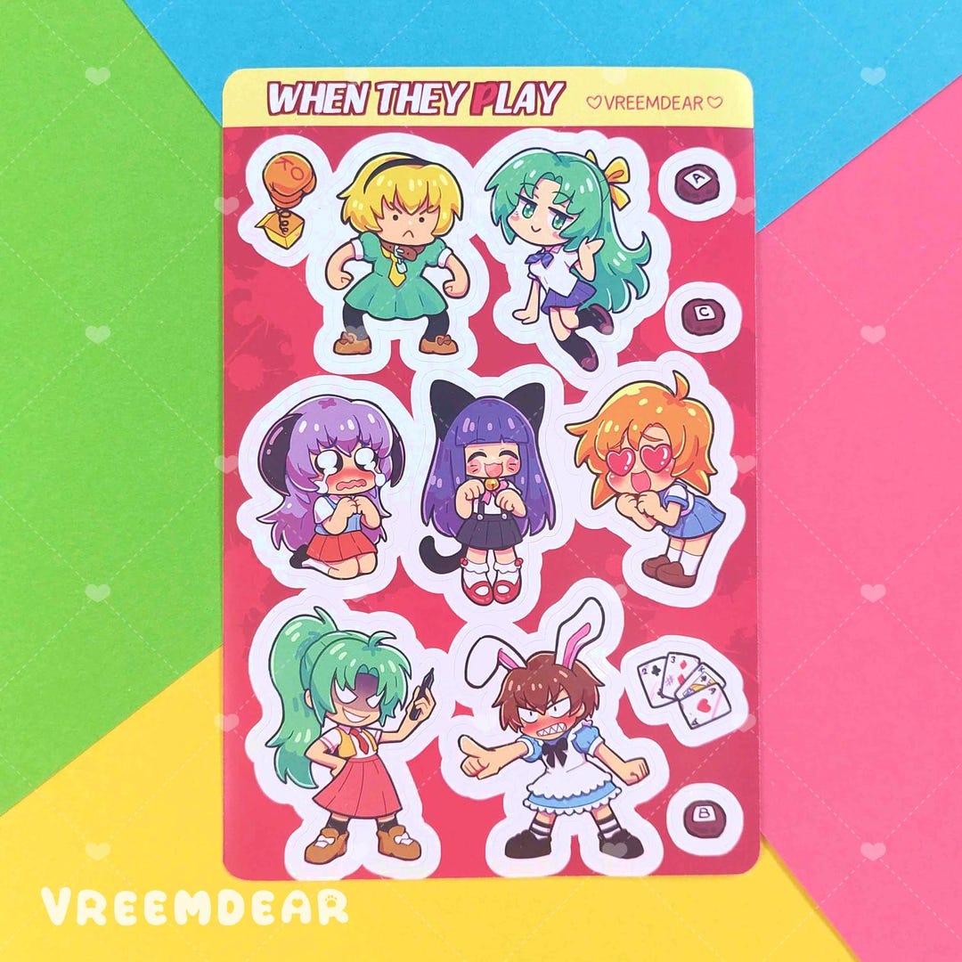 Higurashi Sticker Sheet - Etsy