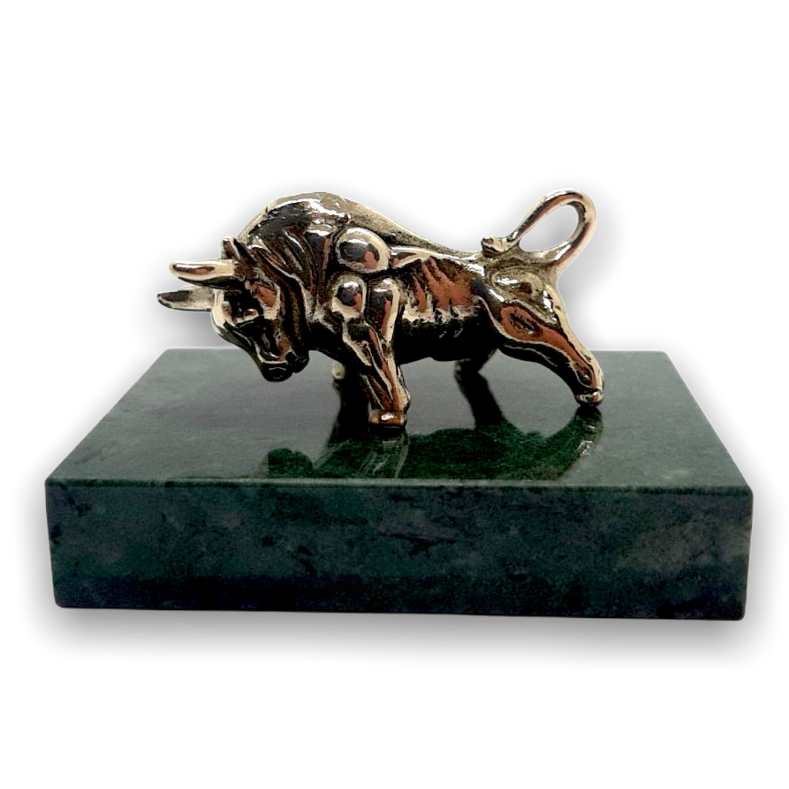 Bull Taurus bronze bull figure bull taurus metal statuette | Etsy