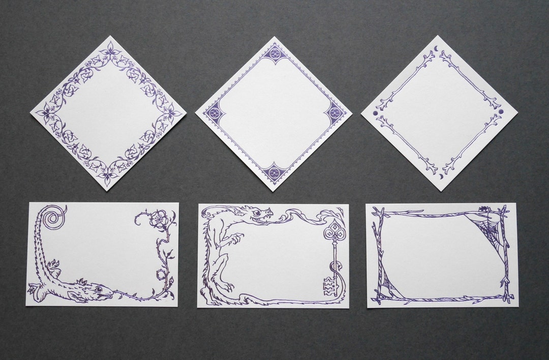Medieval Label Set - 6 Assorted Hot Foiled Stickers - Etsy