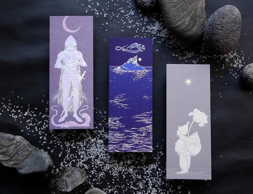 Island Trio - Foiled Bookmarks Set - Etsy