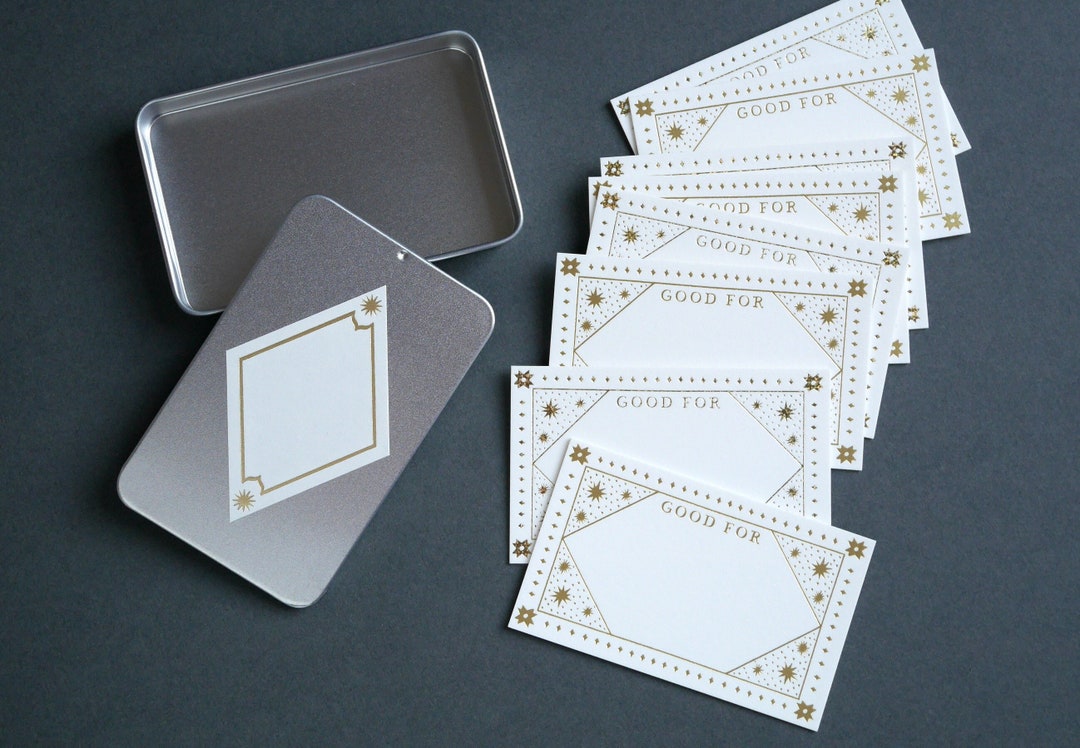 Golden Ticket Box - 'good For' Coupons for Self-care, Special Occasions ...