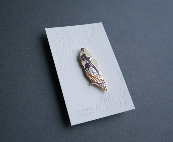 Bird Lady Hard Enamel Pin / Harpy / Bird People Limited | Etsy