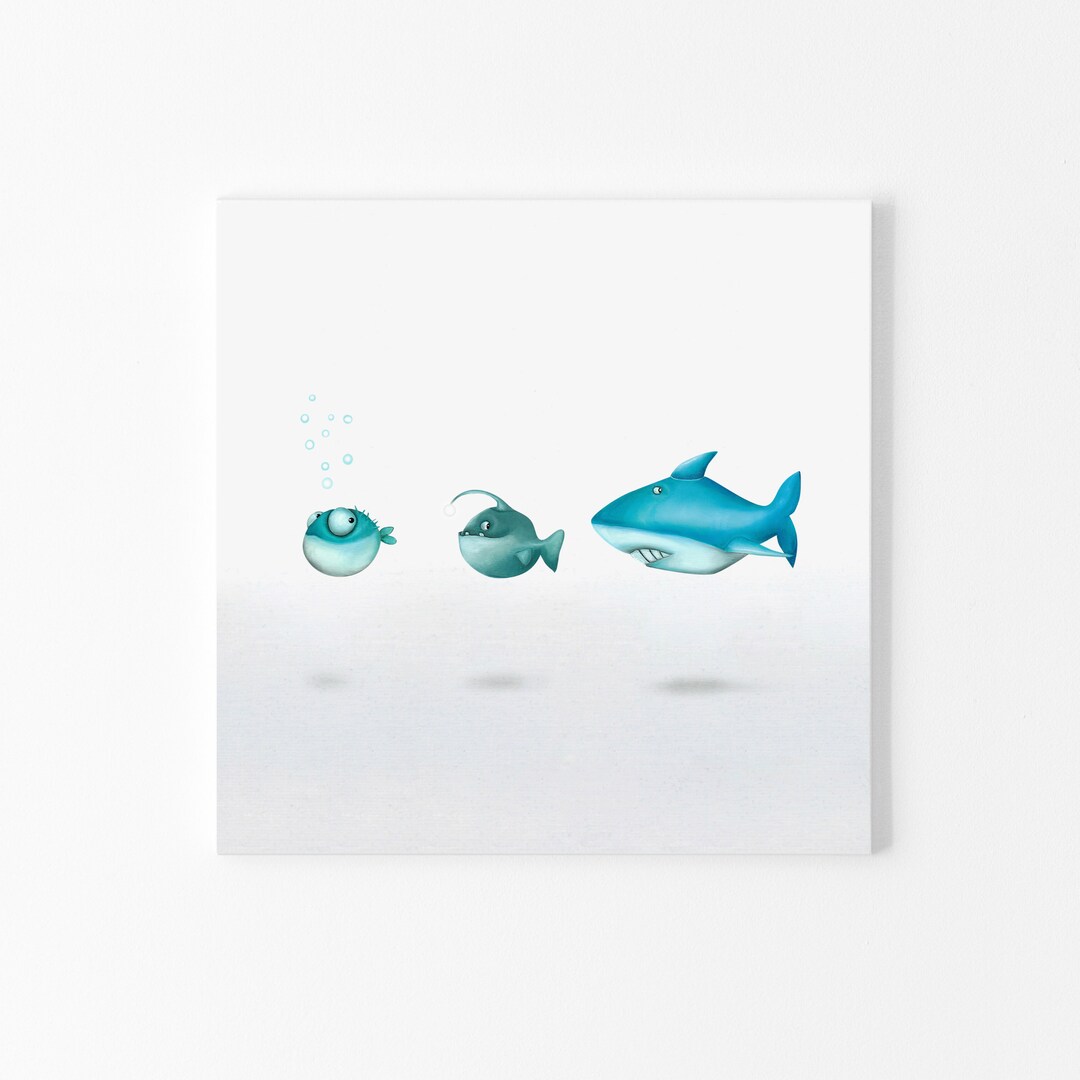 Fish Art Print, Wall Art Print, Fish Wall Art, Nursery Wall Art for ...