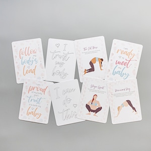 Hypnobirthing Affirmation Cards, 34 Birthing Cards, Prepare for ...
