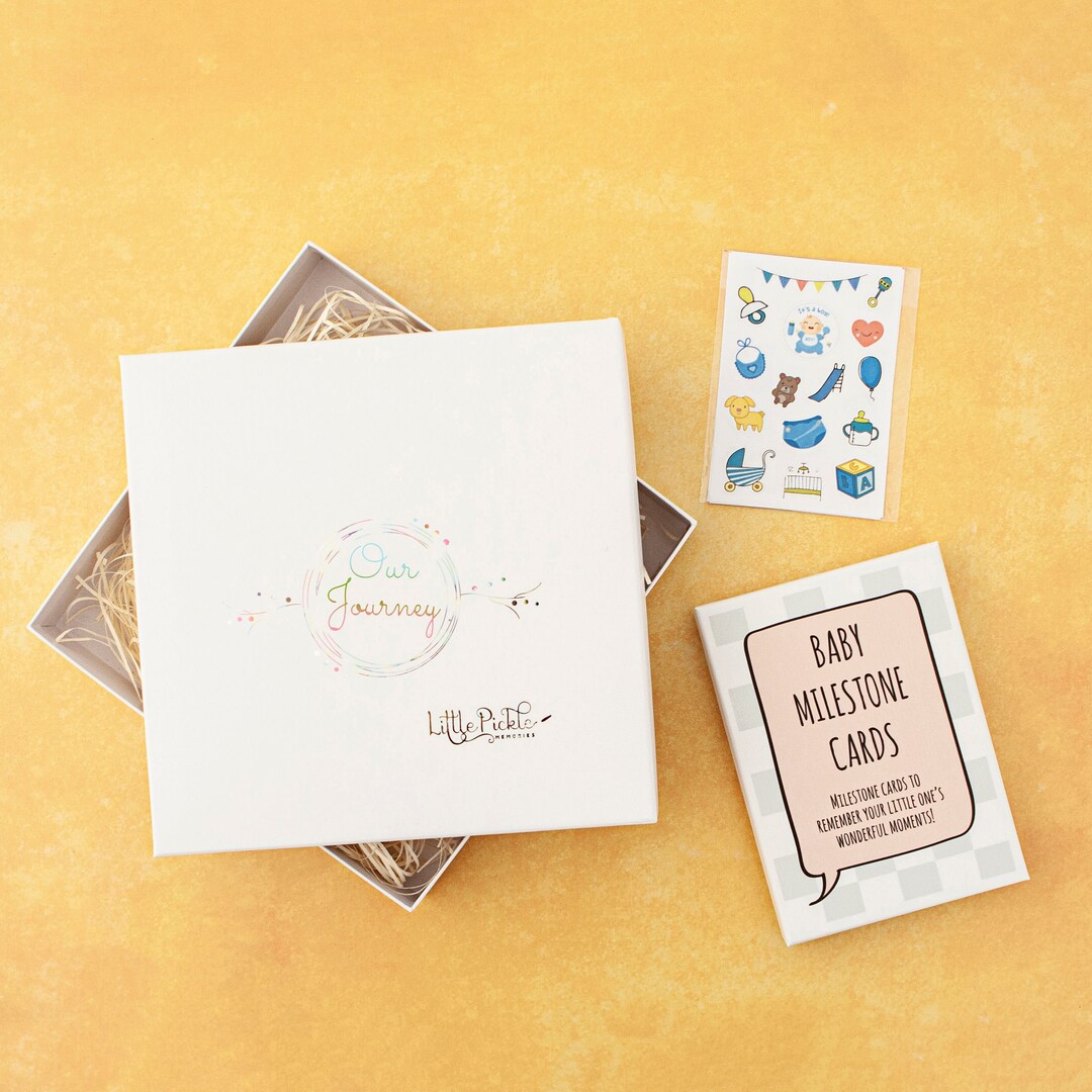 Baby Boy Milestone Cards Gift Set - Etsy