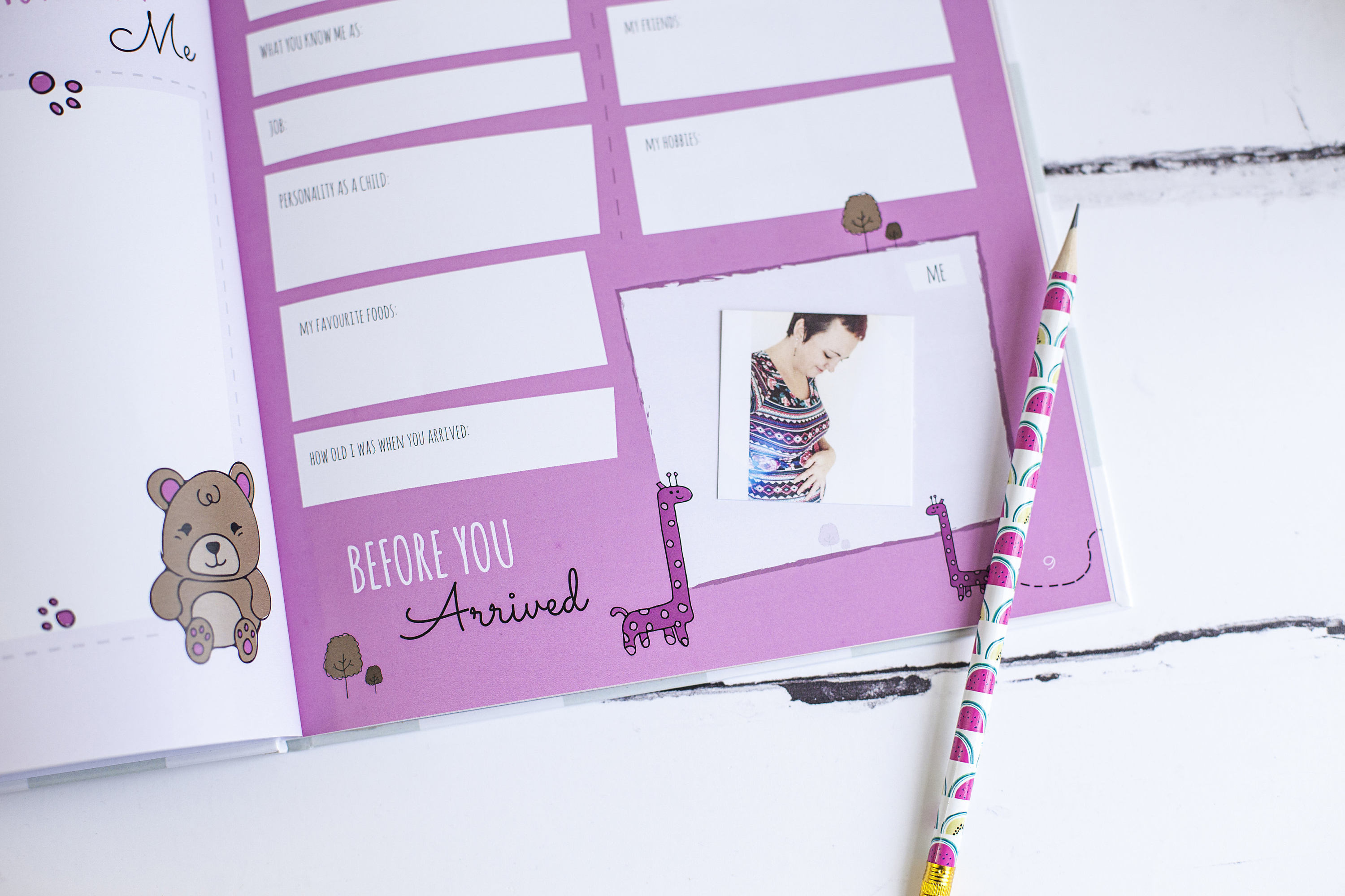 First Year Single Parent Baby Journal and Memory Book, Keepsake Baby ...