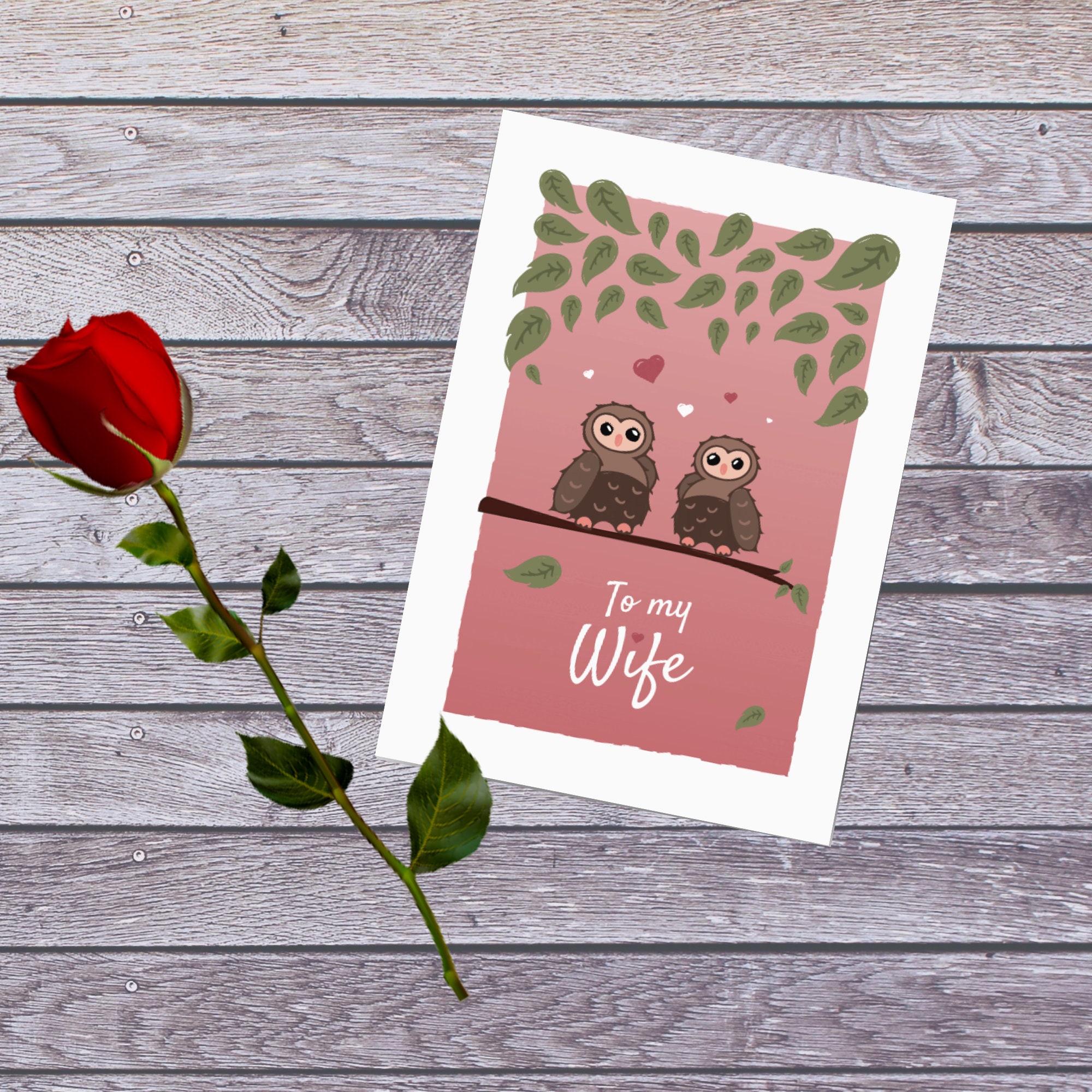 To My Wife Card Card for my Wife Card for my Partner | Etsy
