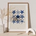 Blue Starfish Print, Nautical Art Printable, Coastal Aesthetic Wall Art ...
