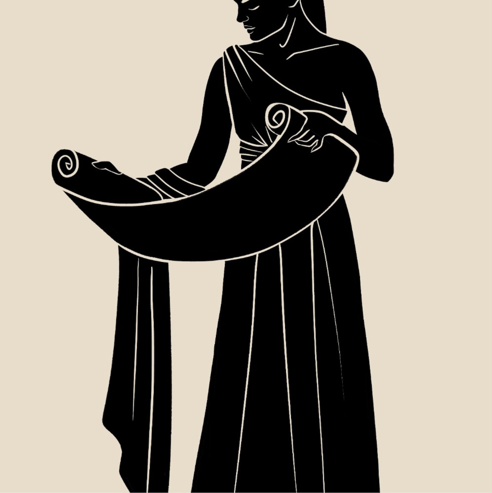 Musa griega Clio arte imprimible, Arte de la mitología griega, Arte ...