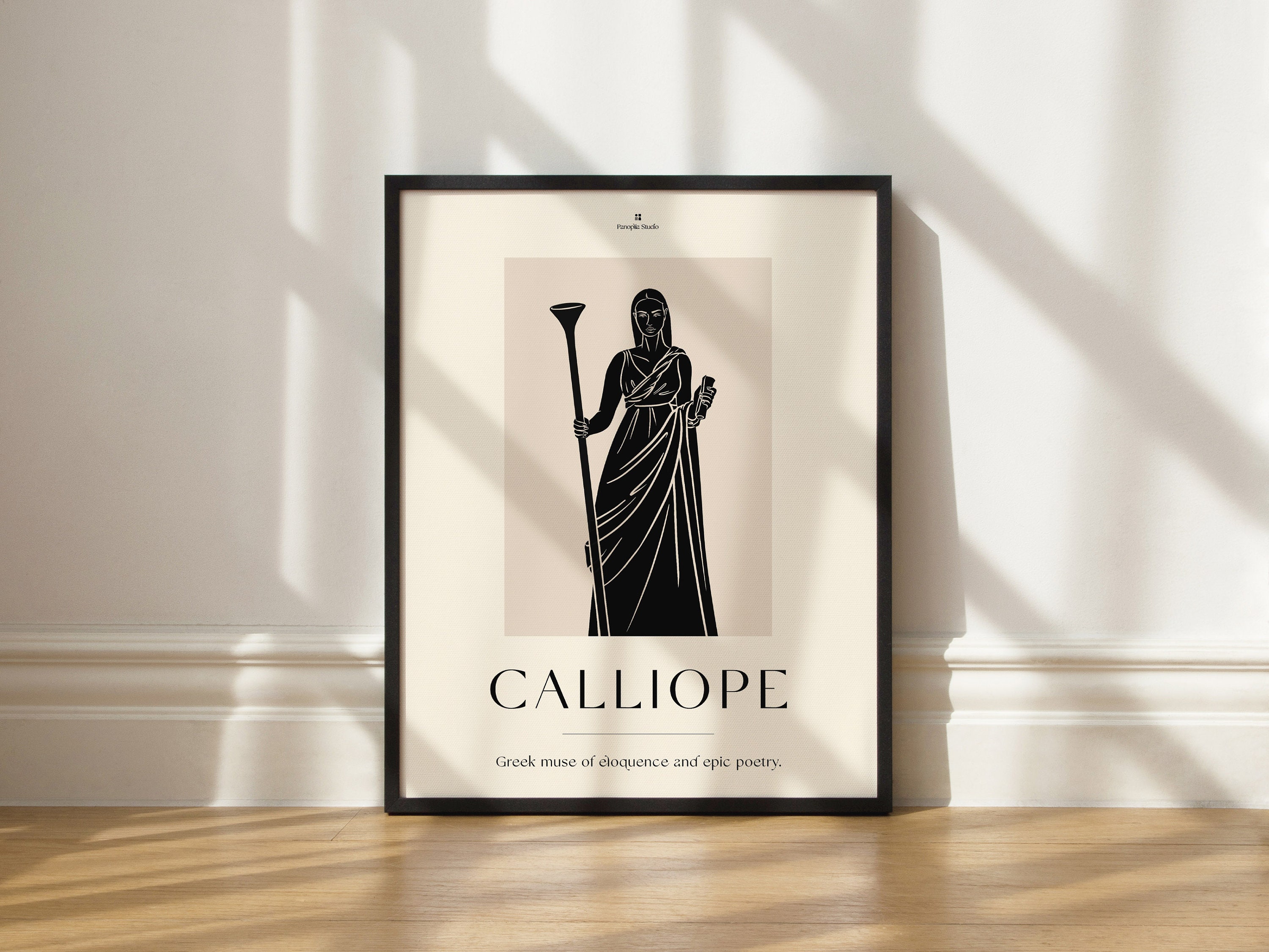 Greek Muse Calliope Art Printable Greek Mythology Art | Etsy