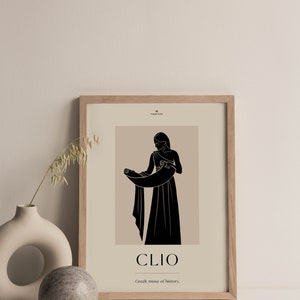 Greek Muse Clio Art Printable, Greek Mythology Art, Feminine Art ...
