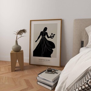 Greek Muse Terpsichore Art Printable | Greek Mythology Art ...