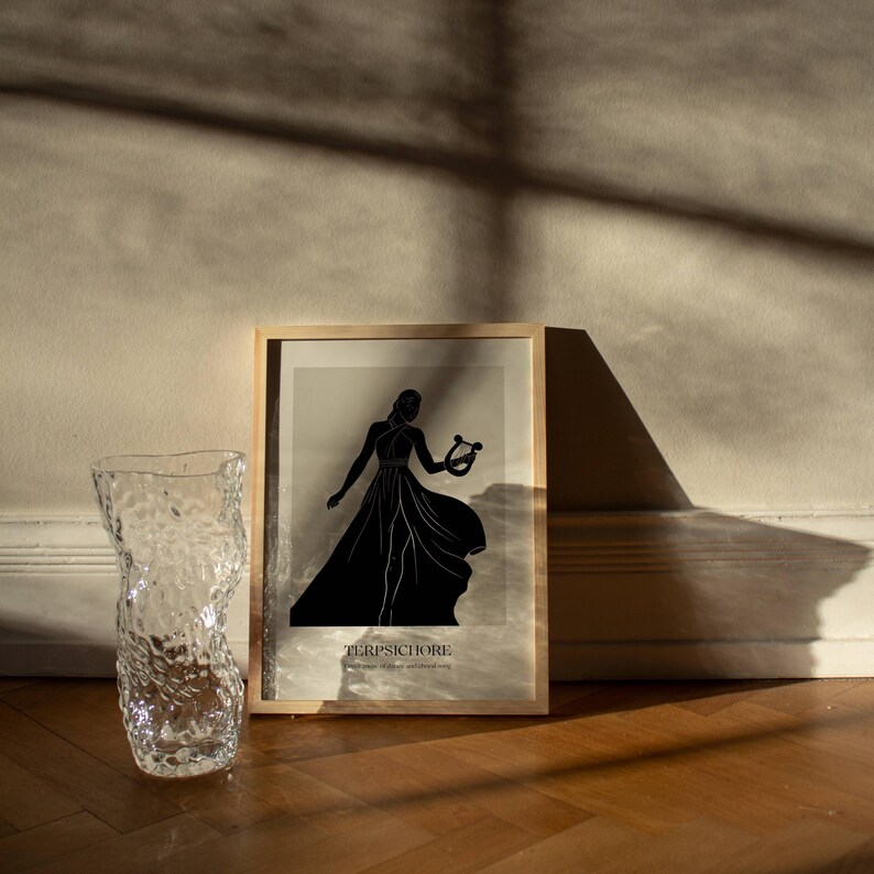 Greek Muse Terpsichore Art Printable | Greek Mythology Art ...