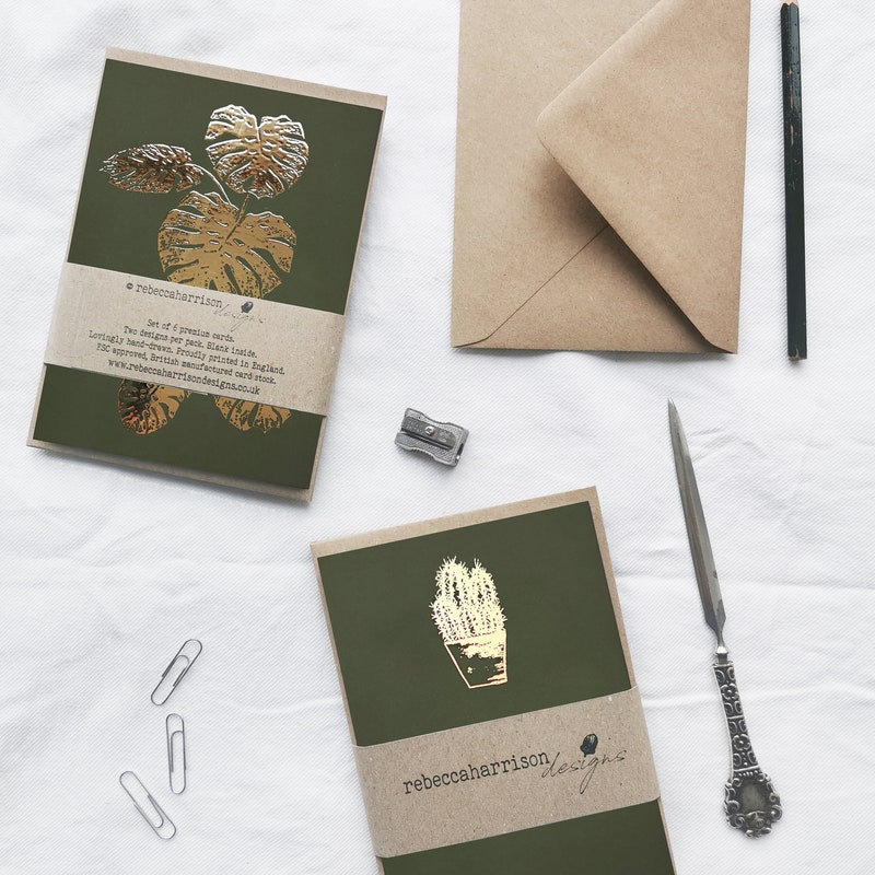 Botanical Cards - Etsy UK