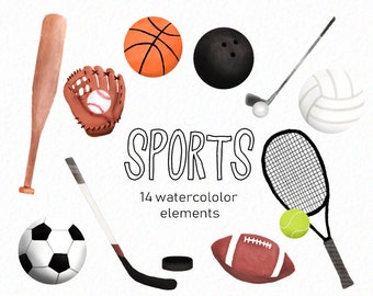 Sports clipart | Etsy