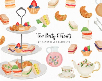 Tea Party Clipart | Etsy
