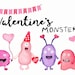 Valentine's Monsters Clip Art Cute Children's Art School Clip Art ...