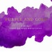 Royal Purple and Gold Watercolor - Purple Brush Strokes - Watercolor ...