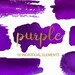 Purple and Gold Watercolor Purple Brush Strokes Splotches Watercolor ...