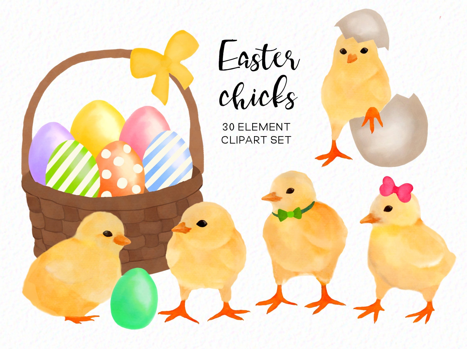 Easter Chicks Clip Art
