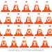 Construction Alphabet and Numbers Construction Cone Builder Clipart Boy ...