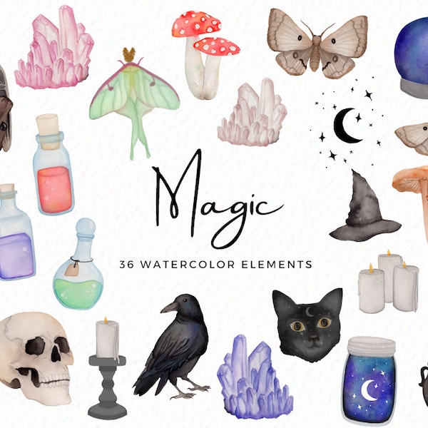 Halloween Watercolor - Etsy