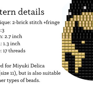 Black Cat Bead Earrings Pattern Pdf|brick Stitch Seed Bead Digital ...