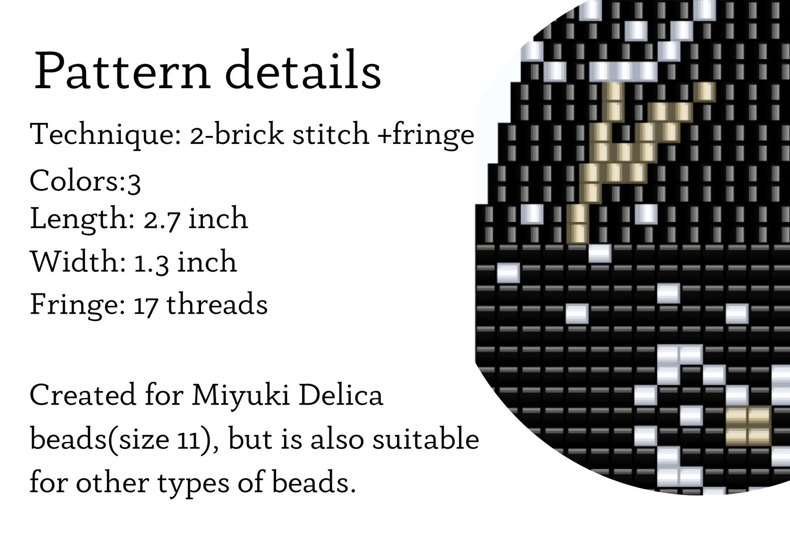 Dandelion Bead Earrings Pattern Pdfflower Brick Stitch Seed - Etsy