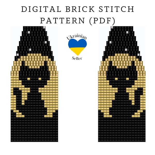 Cat Beaded Earrings - Etsy