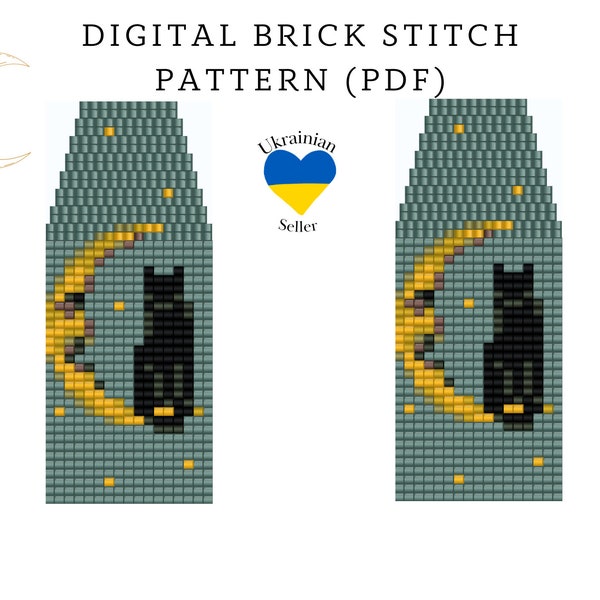 Cat Beaded Earrings - Etsy