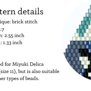Orca Bead Earrings Pattern Pdfbrick Stitch Seed Bead Digital Patternsee ...