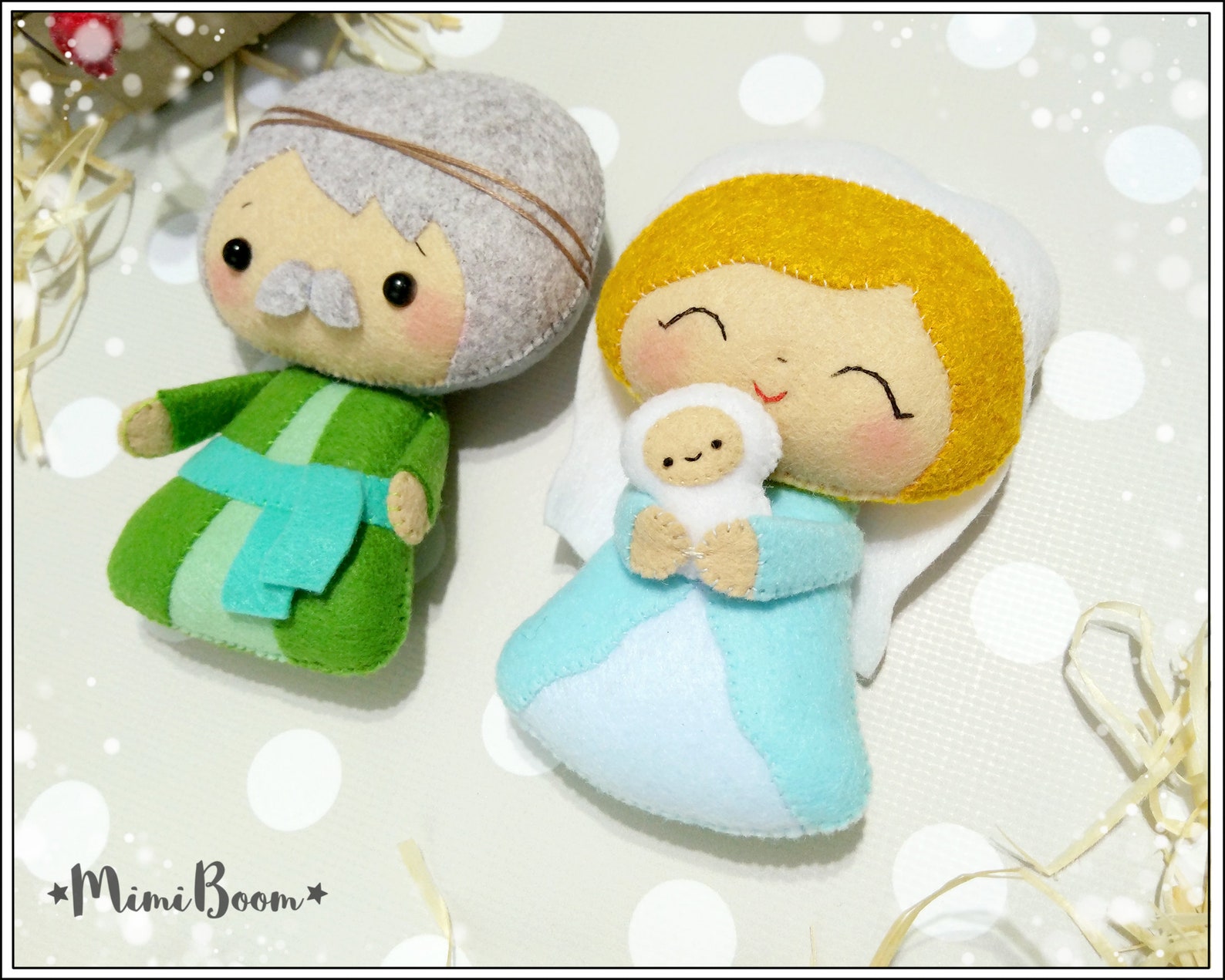 Nativity Pattern Felt Mary and Joseph Pattern Nativity Scene - Etsy