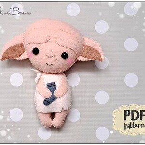House-elf Pattern Felt Magical Pattern PDF Dobby Pattern Felt House-elf ...
