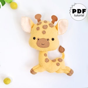 Felt Pattern Giraffe - Felt Pattern Safari - Giraffe Pattern PDF - Felt ...